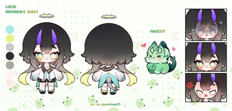 Chibi Reference Sheet ️ By Pwints Art Corner ≧ᗜ≦ Pwintwai21 Vgen