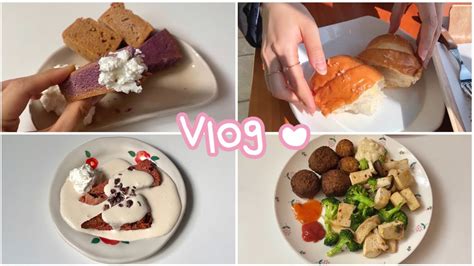 빵vlog🥐비건빵에 그릭요거트 사랑하는 편🤍 인생 소금빵 찾았습니다 베지볼이랑 팔라펠에 눈 뜨고 대량 구매 와랄ㄹ라 비건빵택배 받는 일상 김포 카페 빵맛집 냠냠