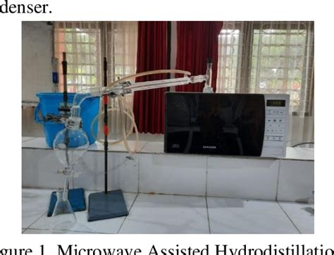 Figure 1 From Microwave Assisted Hydrodistillation Essential Oil From