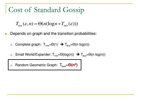 Ppt Geographic Gossip Efficient Aggregations For Sensor Networks