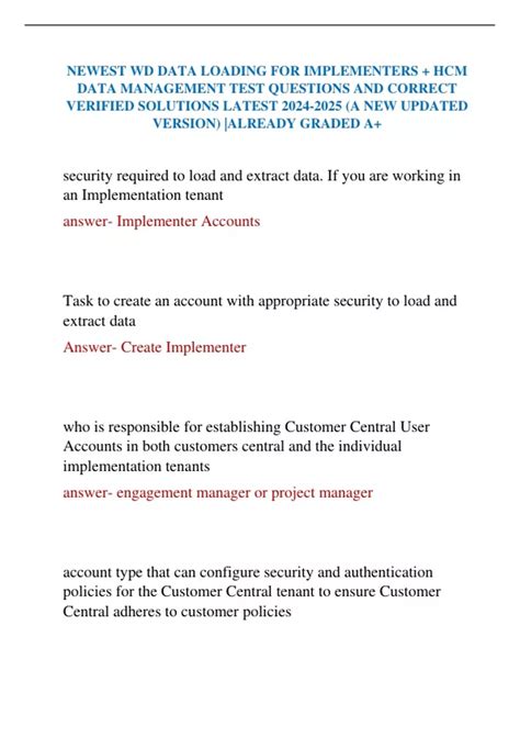 Newest Wd Data Loading For Implementers Hcm Data Management Test