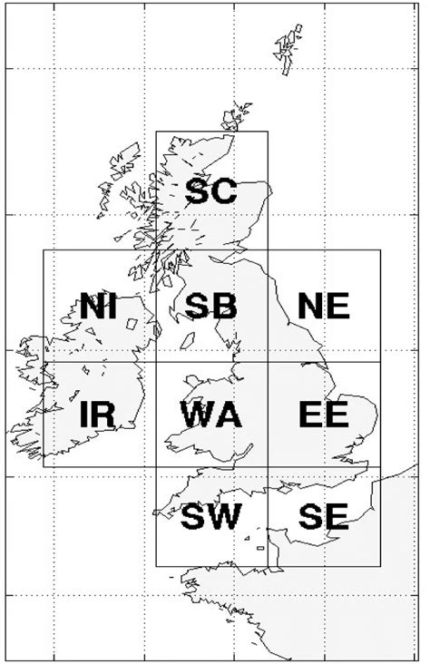 General Circulation Model Grid Boxes Employed By The Statistical Download Scientific Diagram