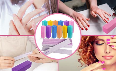 Amazon.com : Nail Files and Buffers (24 Pack), Nail Buffer Block Nail File Set for Acrylic and ...