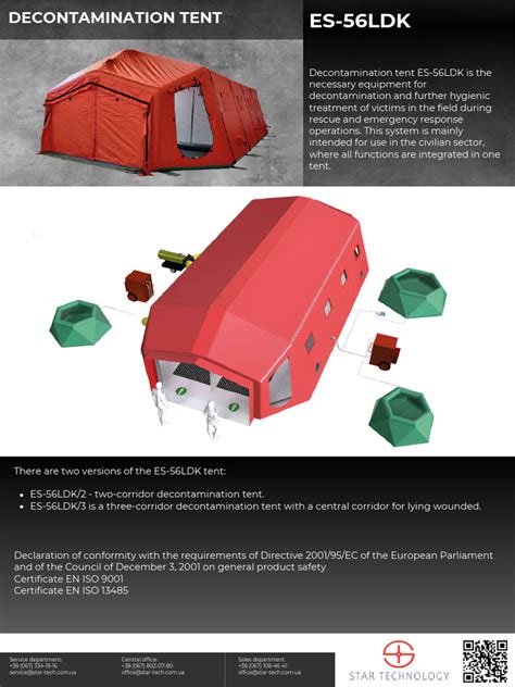 Decontamination Tent Es 56ldk En Pdf Tent