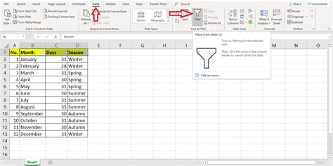 How To Add A Filter In Excel Absentdata