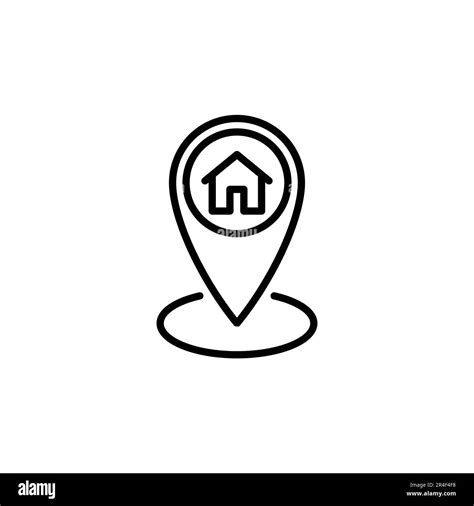 Address Icon Vector Home Location Icon Vector Stock Vector Image And Art