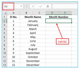 Convert Month Name To Number In Excel