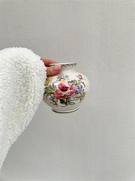 Ваза ручная роспись винтаж — цена 480 грн в каталоге Вазы Купить товары для дома и быта по