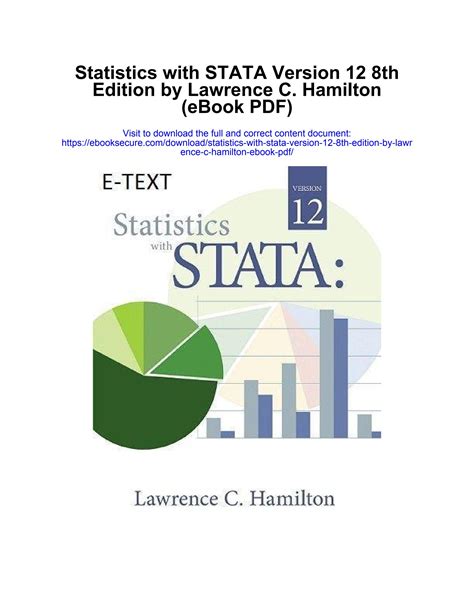 statistics with stata version 12 8th edition by lawrence c hamilton ebook pdf by louis wallis851