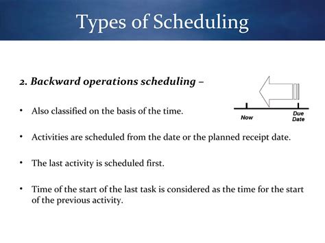 scheduling and sequencing ppt
