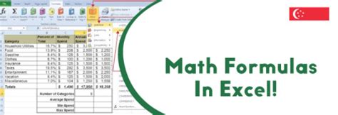How To Use Math Formulas In Excel Video From Basics Excel Training