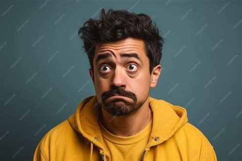 Premium Ai Image A Man On Solid Color Background Photoshoot With