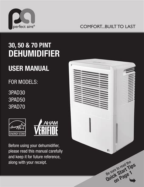 Dehumidifier Manualzz