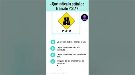Señal De Tránsito Del Mtc P 31a Youtube