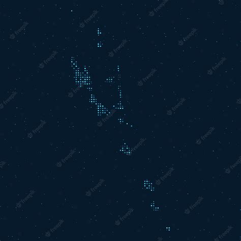 Premium Vector Abstract Dotted Halftone With Starry Effect In Dark Blue Background With Map Of