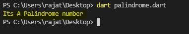 Palindrome Program In Dart Check If Number String Is Palindrome Or Not
