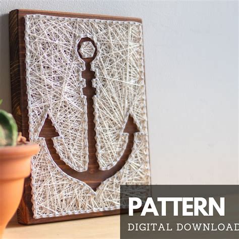 anchor string art etsy
