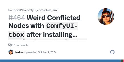 Weird Conflicted Nodes With `comfyui Tbox` After Installing `comfyuicontrolnetaux` Through