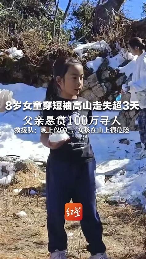 8岁女童穿短袖高山走失超3天 父亲悬赏100万寻人 救援队：晚上仅0℃，女孩在山上很危险 凤凰网视频 凤凰网