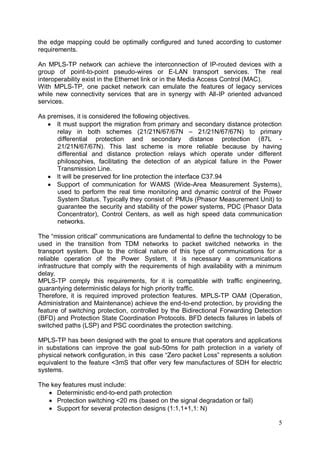 Mpls Tp As Packet Platform For Critical Services In Power Transmission PDF