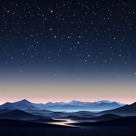 Starlit Mountain Landscape Free Download Ai Scribbles