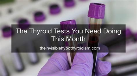 Thyroid Tests The Invisible Hypothyroidism