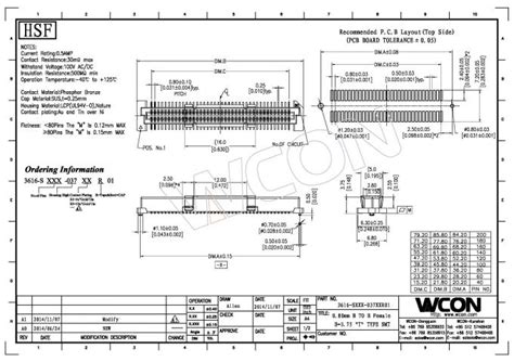 Mm Pitch Connector Board To Board Smt Connector Pcb To Pcb Connector
