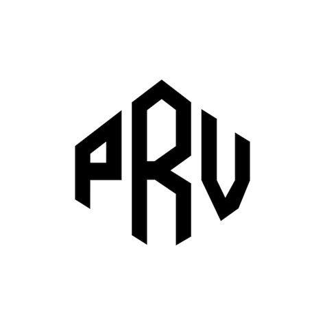 Premium Vector Prv Letter Logo Design With Polygon Shape Prv Polygon