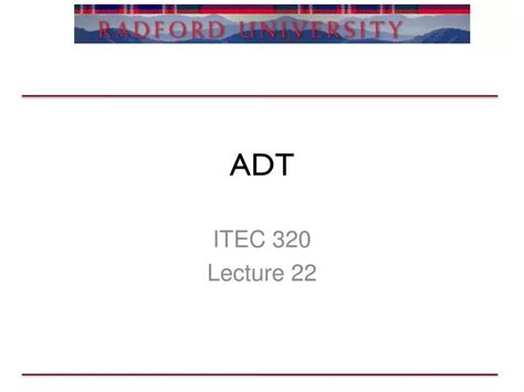 PPT ADT PowerPoint Presentation Free Download ID