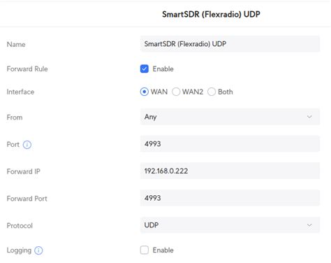 Smartlink Port Forwarding On Ubiquiti Dmpro — Flexradio Community