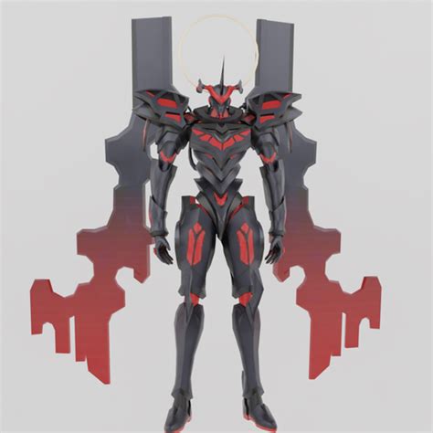🦸 Evangelion Eva Armaros Textured Lowpoly・ Obj File For ・cults