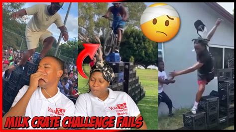funny milk crate challenge fails milkcratechallenge video