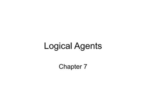 Propositional Logic In Artificial Intelligence Ppt
