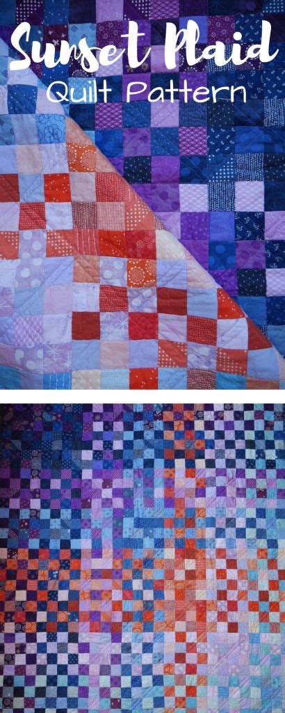 Sunset Plaid Quilt Pattern Release Darcy Quilts Easy Quilt Pattern