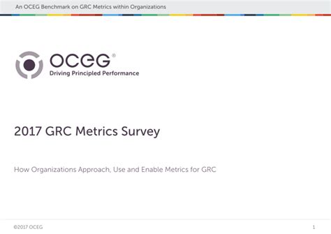 2017 Oceg Grc Metrics Survey Report Oceg