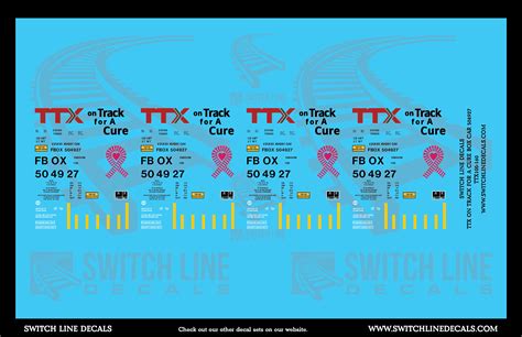 Ttx Decals For Model Railroads Switch Line Decals