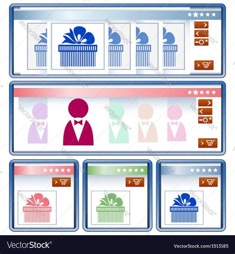 Online Shopping Interface Royalty Free Vector Image