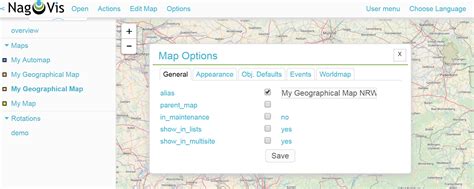 Nagvis Status Data On Maps And Diagrams