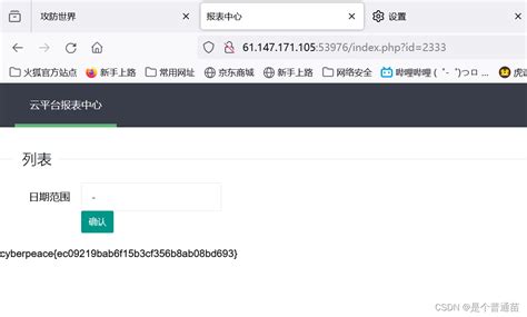 【攻防世界 web】ics 06 csdn博客