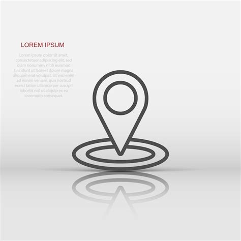 Premium Vector Map Pin Icon In Flat Style Gps Navigation Vector Illustration On White Isolated