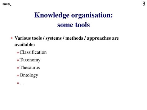 Ppt Knowledge Organisation Classifications And Thesaurus Systems