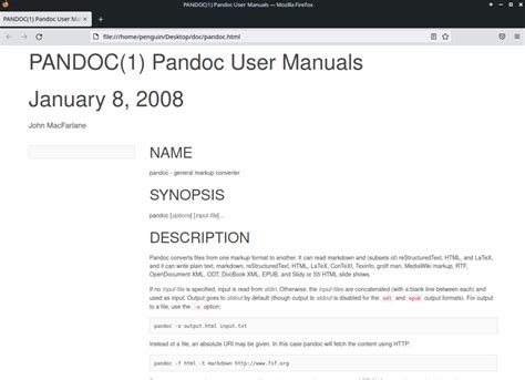 Pandocを用いたmarkdownからhtmlに変換手順 ぺんぎんや