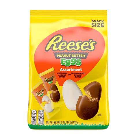 Reeses Assorted Peanut Butter Eggs Snack Size Easter Candy Shop Candy At H E B