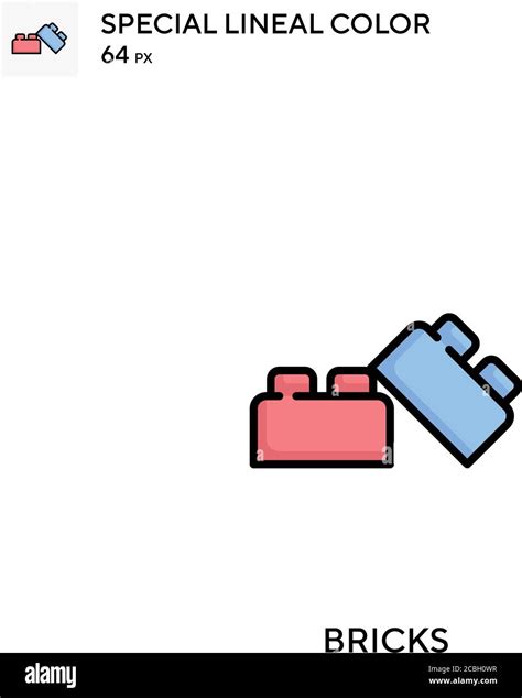 Bricks Special Lineal Color Vector Icon Bricks Icons For Your Business Project Stock Vector