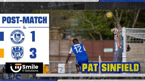 Post Match Pat Sinfield Hertford Town V Stotfold Saturday 6th