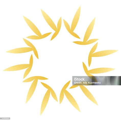 꽃 요소가있는 장식용 금 둥근 테두리 현대적인 장식품과 트렌디 빈티지 골든 프레임 민족 부족은 만다라의 형태로 둥근 패턴 공간을 복사합니다 벡터 일러스트 레이 션 가리기에