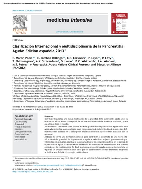 Pdf Clasificación Internacional Y Multidisciplinaria De La