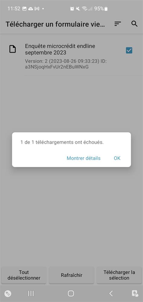 Form List Download Failed When Trying To Get Blank Forms In Kobocollect