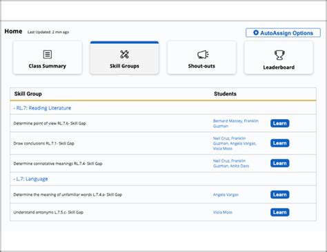 Skill Groups In Waggle Hmh Ed