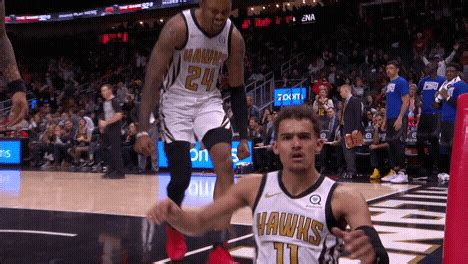 Excited Atlanta Hawks  By Nba Find And Share On Giphy